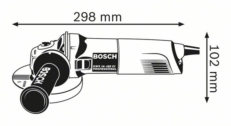GWS 14-125 CI Angle Grinder | Bosch Professional